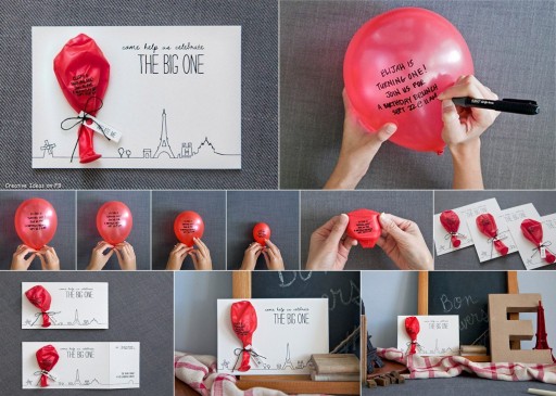 DIY Balloon Birthday Invitations DIY Tag DIY Balloon Birthday Invitations DIY Tag