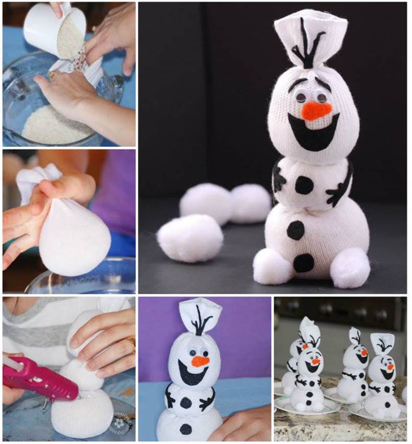 DIY Olaf Sock Snowman Tutorial | DIY Tag